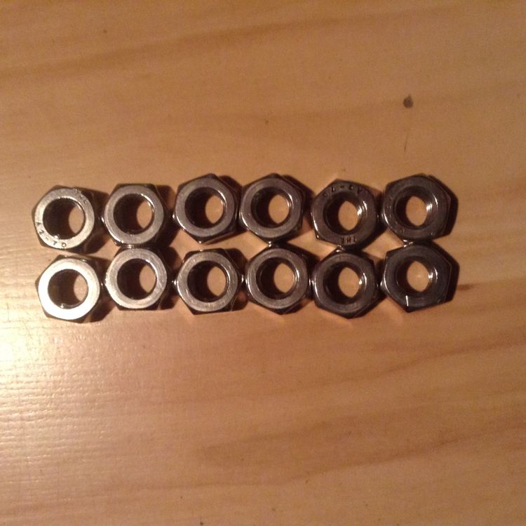 Muttern M10, A2-70, ROSTFREI, 12 Stück, NEU (Neu (gemäss Beschreibung ...