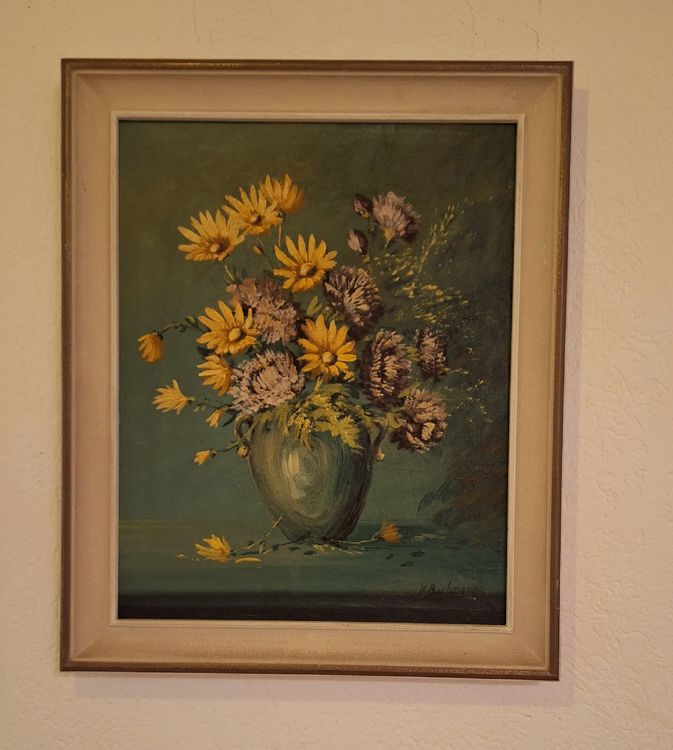 Bilder Öl Gemälde Blumen Vase von Hans Bachmann 1852-1917 (Gebraucht ...