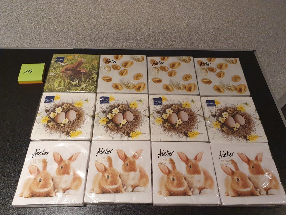 Servietten - 12 Packungen - 33cm x 33cm (Neu und originalverpackt) in ...