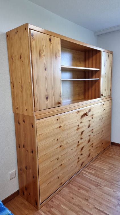 Schrankbett / Klappbett mit Regal, 196x209x37 | Kaufen auf Ricardo