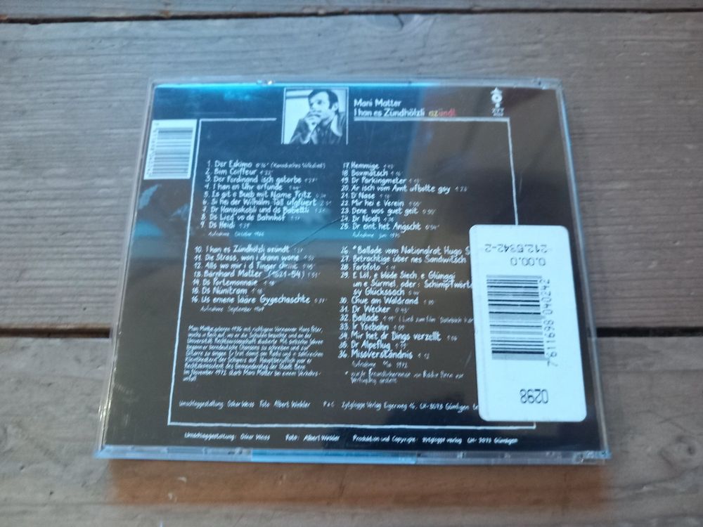CD Mani Matter " i han es Zündhölzli azündt..." | Kaufen auf Ricardo