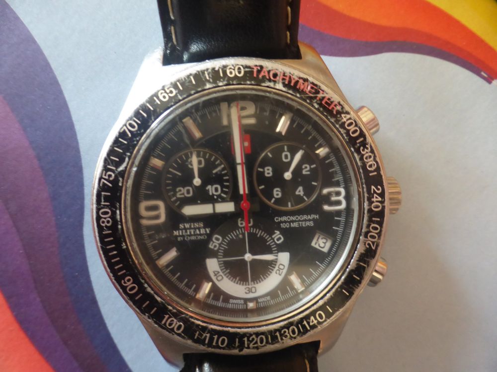 grosser Swiss Military Chronograph SS 20074 43mm (Defekt) in Bubikon ...