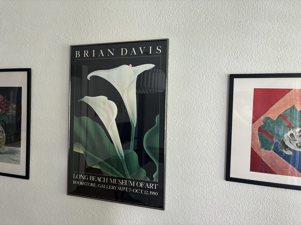 Vintage Brian Davis "Calla Lily" Poster, Long Beach Museum A (Gebraucht ...