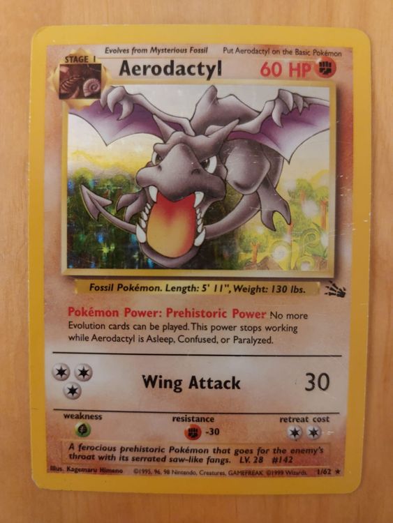 Pokémon 1999 Fossil EN Aerodactyl 1/62 (Gebraucht) in Bern für CHF 15 ...