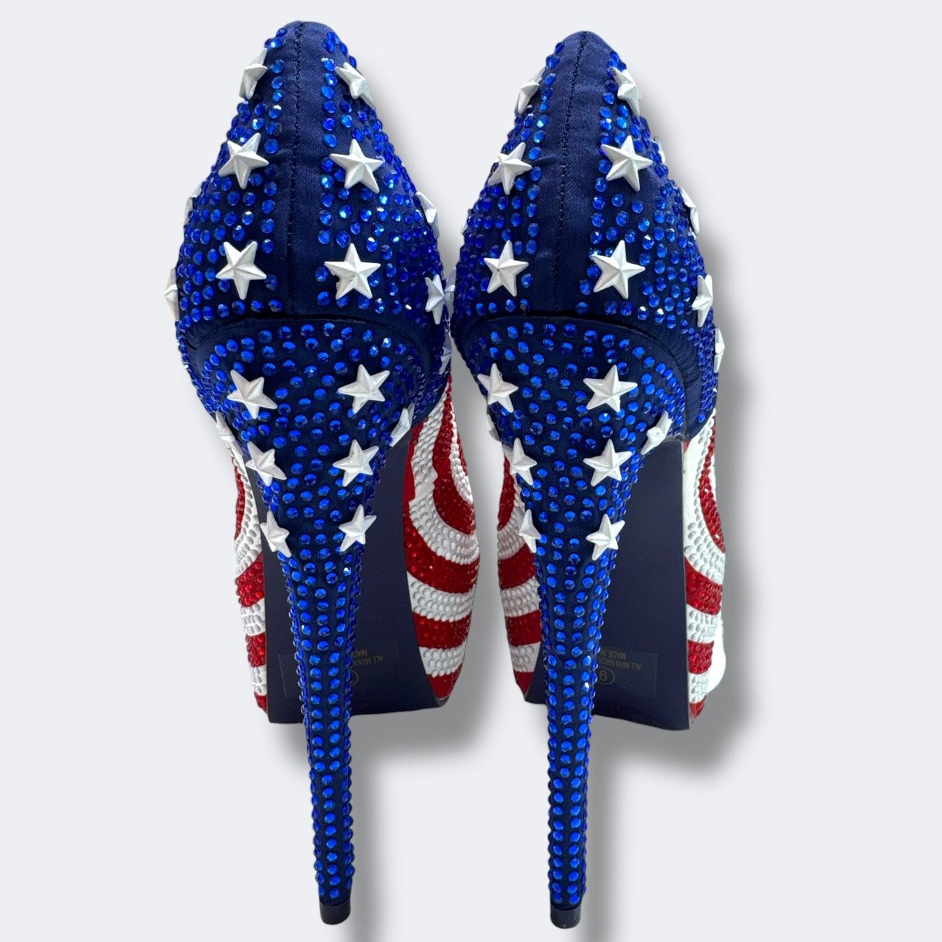 Glitzernde USA-Pumps, Gr. 41 US 11,NEU, ein Hingucker! (Neu und ...