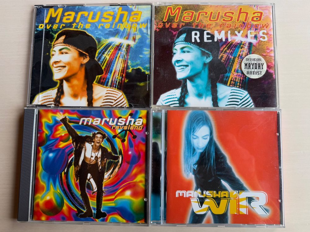 Marusha 2 Alben & 2 Single Raveland - Wir - Rainbow (Gebraucht) in ...