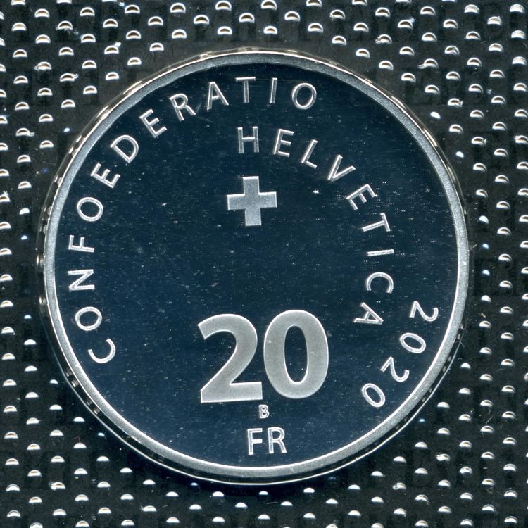 CHF__20.00 2020 Roger Federer stgl 20 Franken (Neu und originalverpackt) in Widnau für CHF 30 ...