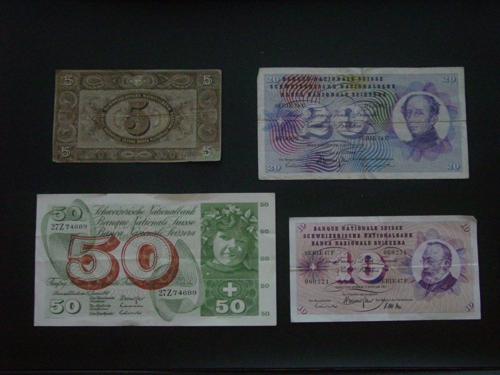 Banknoten CHF 5.- ; 10.- ; 20.- 50.- | Kaufen auf Ricardo