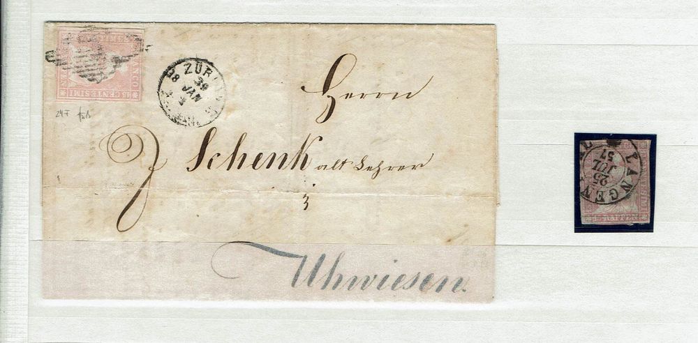 STRUBEL > 15RP (24F/B1m) BRIEF+EINZEL BEFUNDE (Gebraucht) in Rüschlikon für CHF 160 – mit ...