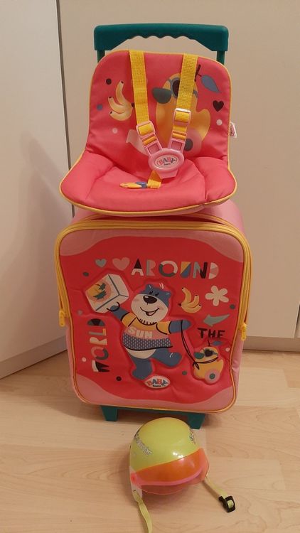 R) BABY born 828441 Holiday Trolley Koffer mit Puppensitz (Gebraucht ...