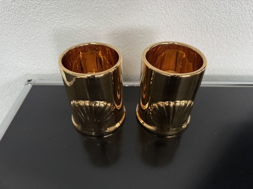 Badezimmer Accessoires 2 Becher Muschel-Motiv, 2 Stück🐚 (Neu (gemäss ...