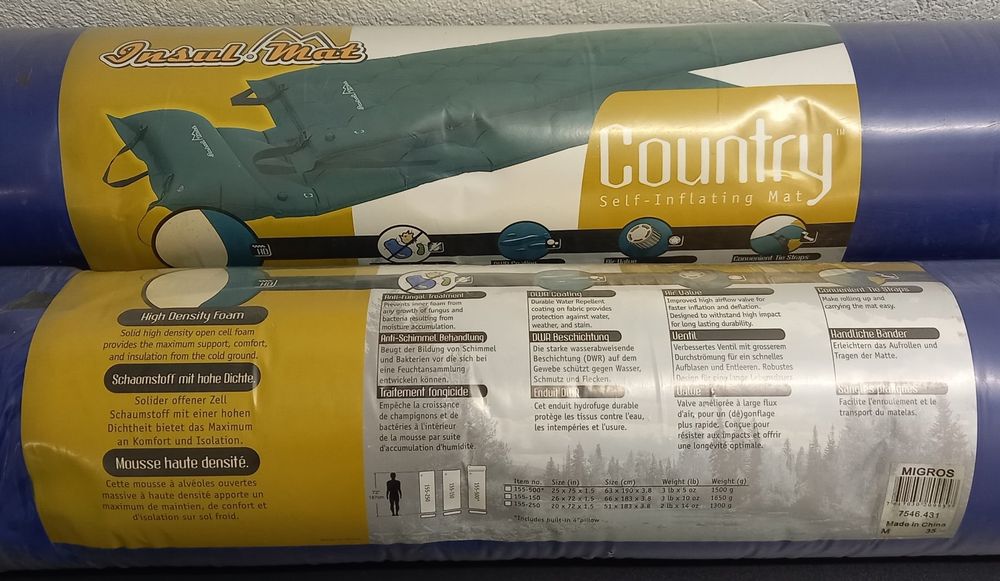 *INSUL - MAT - COUNTRY* NEU/ B 90CM/SELF FLATING | Kaufen auf Ricardo