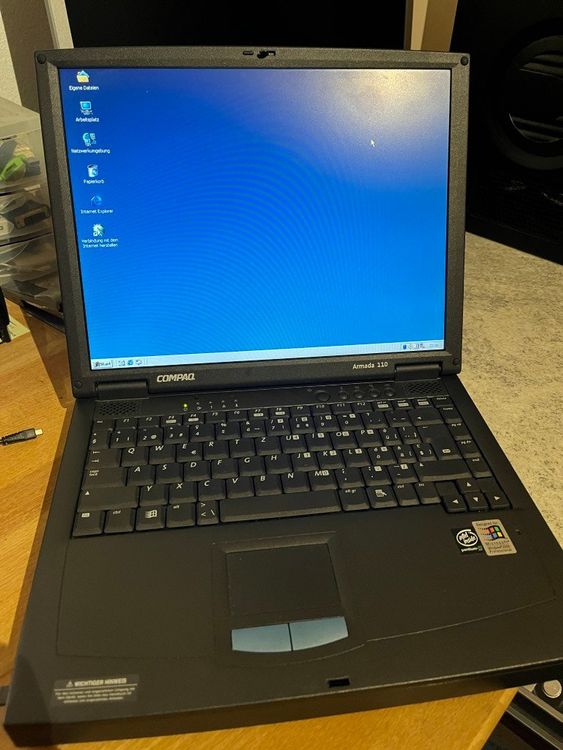 Retro Vintage Laptop Compaq Armada 110 Windows 2000 inst. (Gebraucht ...