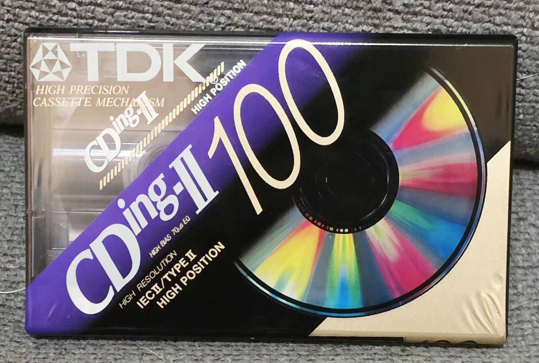 💥TDK"CD Ing-II 100"💥top cassettes type II (Neuf avec emballage d ...
