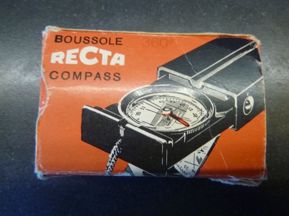 Recta-Kompass mit Gebrauchsanleitung und Schachtel (Gebraucht) in für ...