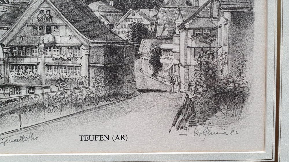 Bild - Teufen, Lithographie H.R.Schmid (Gebraucht) in Kreuzlingen für CHF 70 – mit Lieferung auf ...