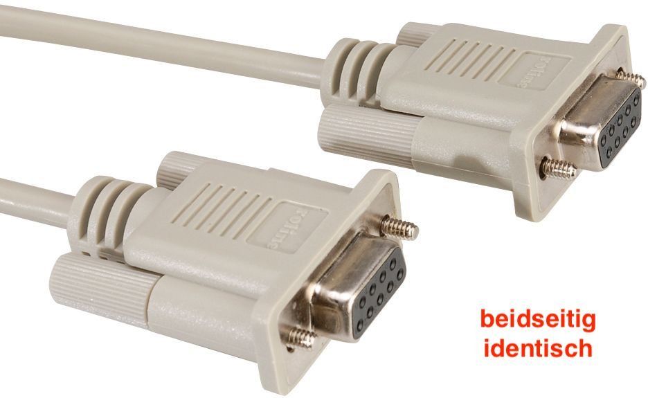 ROLINE Link-Kabel Nullmodem-Kabel serial DB9 BU/BU 3m | Kaufen auf Ricardo