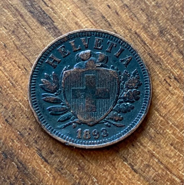 Schweiz 2 Rappen 1893 (Gebraucht) in Opfikon für CHF 5.4 – mit Lieferung auf Ricardo kaufen