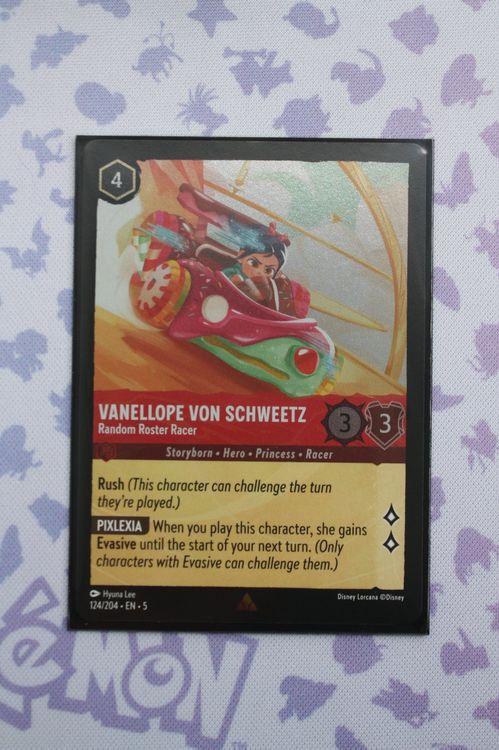 Vanellope Von Schweetz Foil Holo Lorcana Shimmering Skies Gebraucht 5244