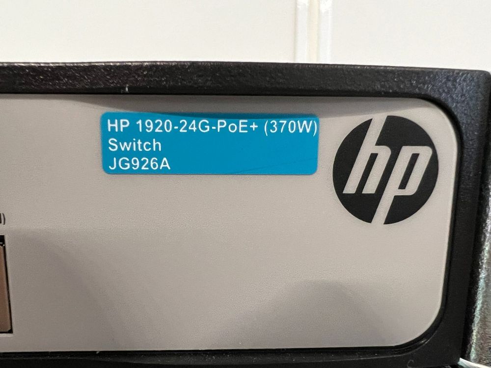 HP 1920-24G-PoE+ (370W) Switch (Gebraucht) in Cham für CHF 320 – mit ...