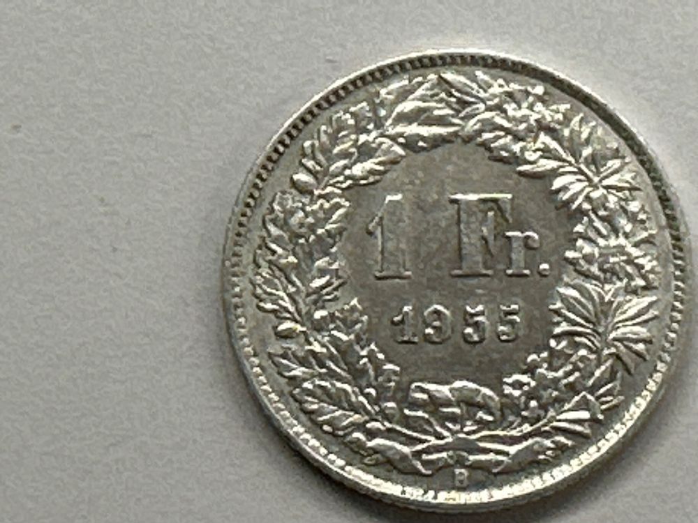 1 Fr.Silber Schweiz 1955 vz (Gebraucht) in Herisau für CHF 19 – mit Lieferung auf Ricardo kaufen