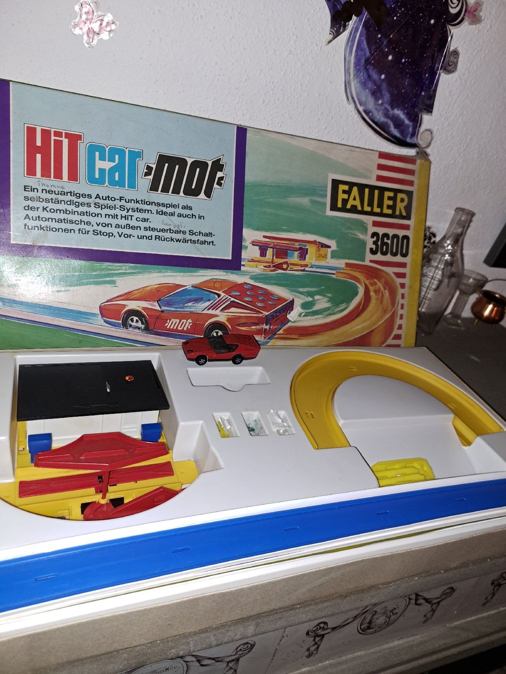 Faller Hit Car Mot 3600 Rarität, Vintage Rennbahn Set! (Gebraucht) in ...
