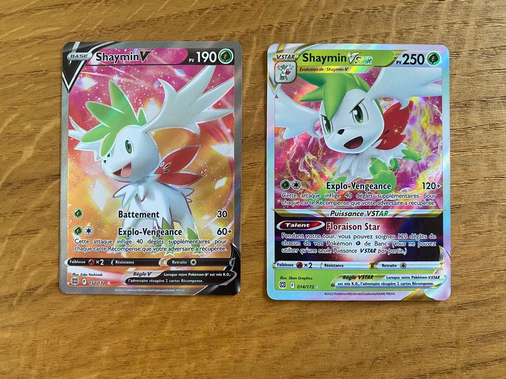 Pokémon Stars Étincelantes Shaymin V Full Art et Vstar (Gebraucht) in ...