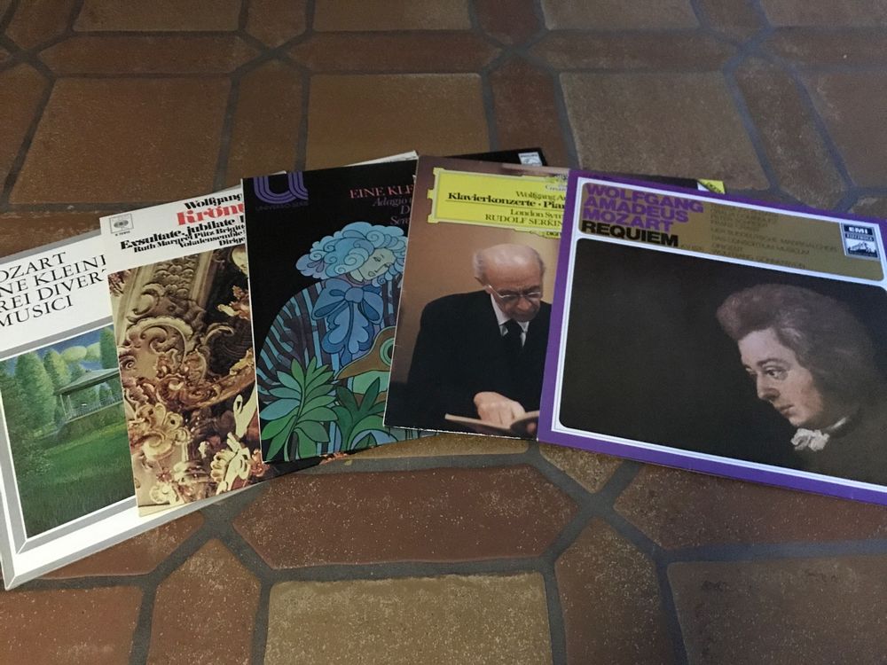 LP‘s Wolfgang Amadeus Mozart (5 Stk) (Gebraucht) in Langenbruck für CHF 15 – mit Lieferung auf ...