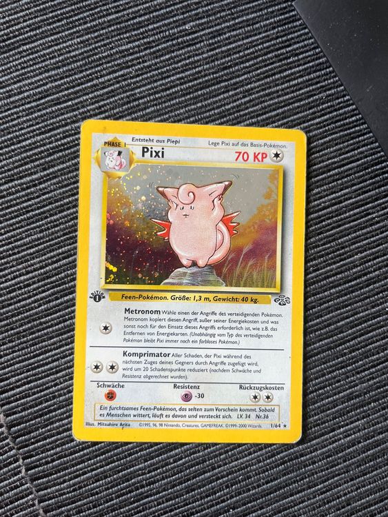 Pokemon Pixi Holo 1.Edition Dschungel Jungle (Gebraucht) in Wabern für ...