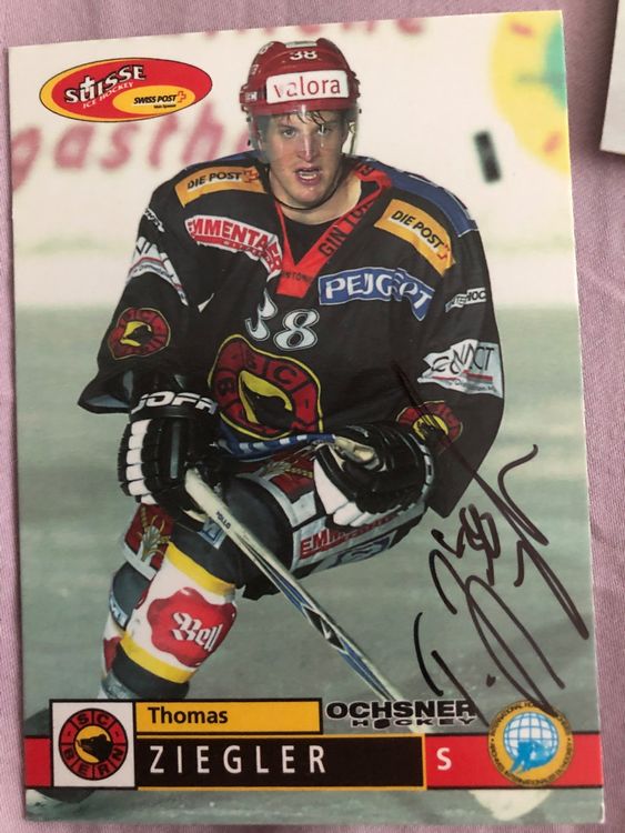 Thomas Ziegler SCB Ambri ZSC Hockey Card signiert | Kaufen auf Ricardo