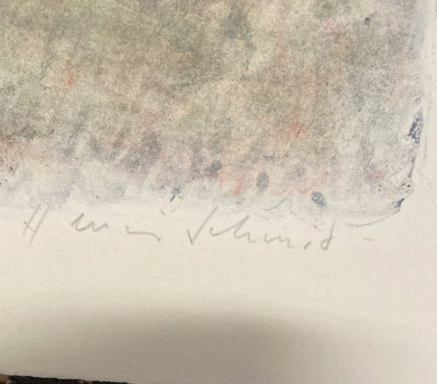 Lithografie handsigniert Henri Schmid (ID b3332) (Gebraucht) in Gelterfingen für CHF 35 – mit ...