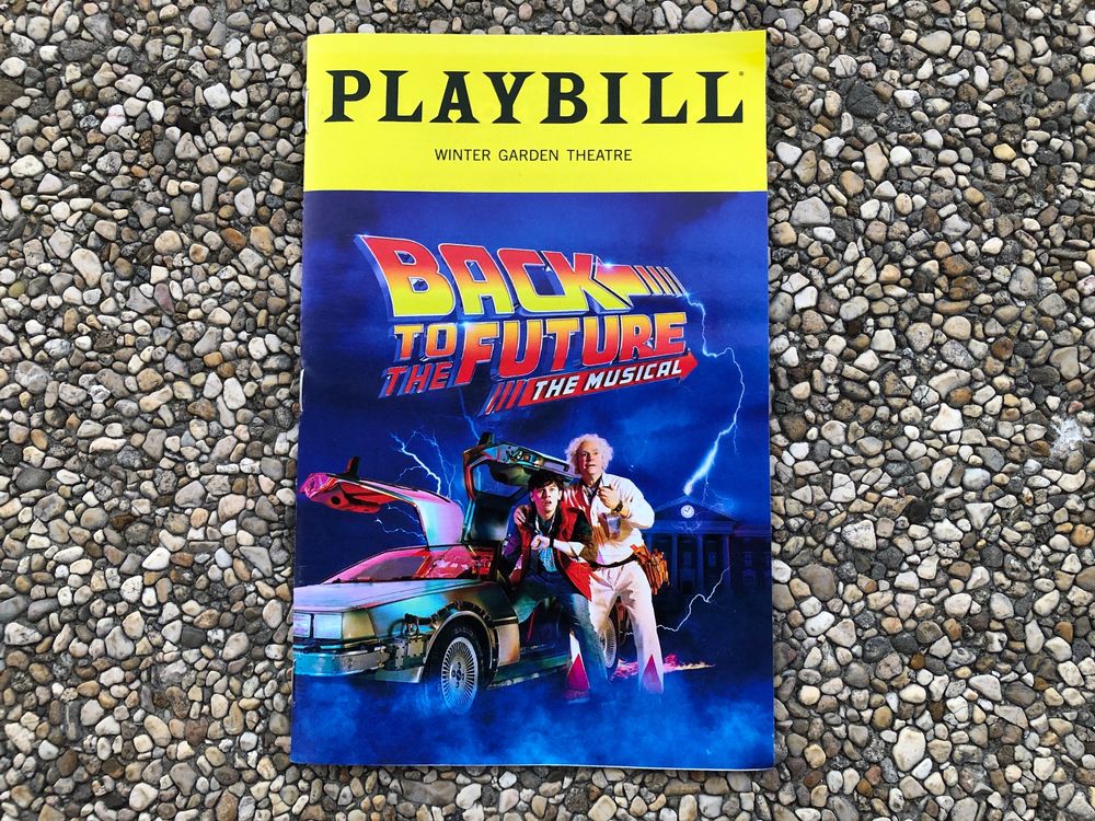 Playbill für Back To The Future The Musical (Neu und originalverpackt ...