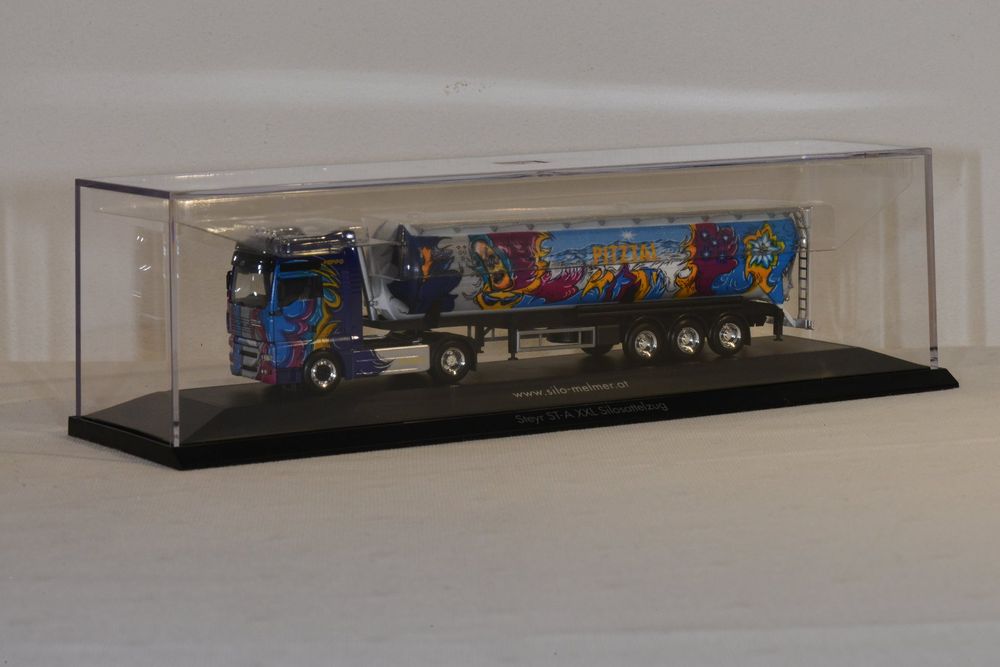Herpa 120678 Steyr STA XXL Silosattelzug Graffity/Melmer (Gebraucht) in ...