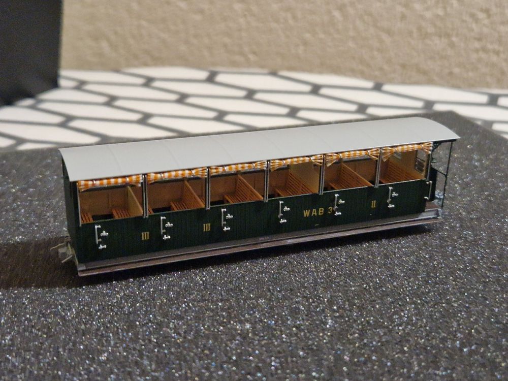 HRF WAB Personenwagen BC 3 + BC 6 H0e Wengernalpbahn (Neu (gemäss ...