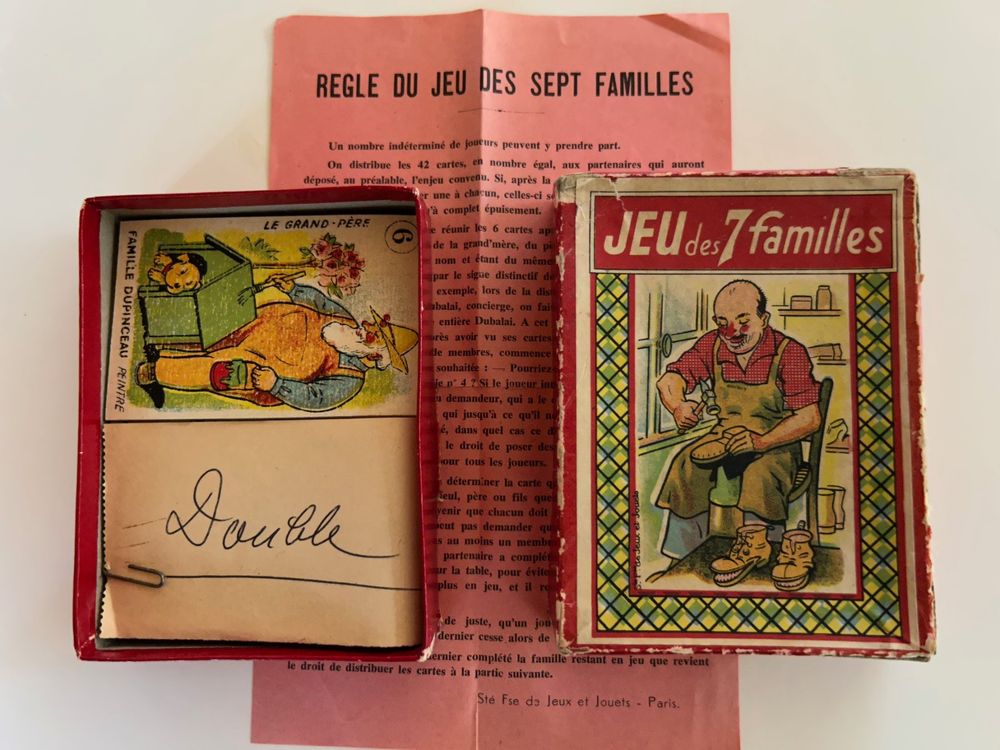 Vintage „Jeu des 7 familles“ – vollständig mit Anleitung (D'occasion) à ...