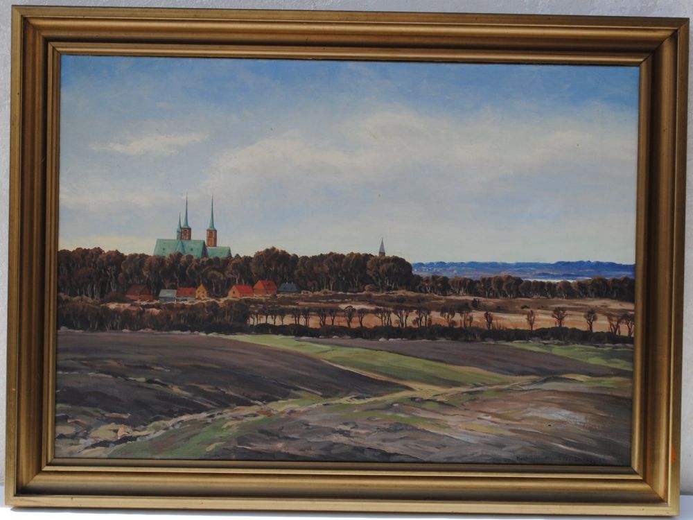 Emanuel Aage PETERSEN (1894-1948) Roskilde Ölgemälde (Gebraucht) in ...