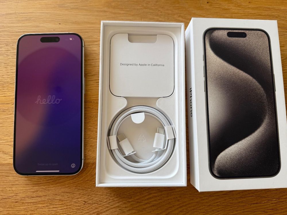 iPhone 15 Pro, Natural Titanium in Top-Zustand, 256 GB (Gebraucht) in ...