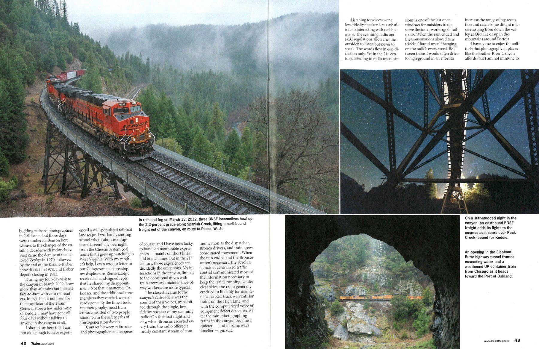 Zeitschrift Trains 07.2015, das wichtigste US-Eisenbahn-Heft (Neu ...