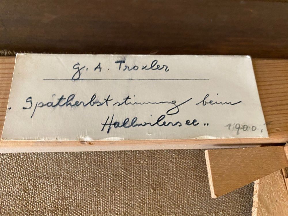 Georges A. TROXLER - Original Ölgemälde (Gebraucht) in Küssnacht am Rigi für CHF 76 – mit ...