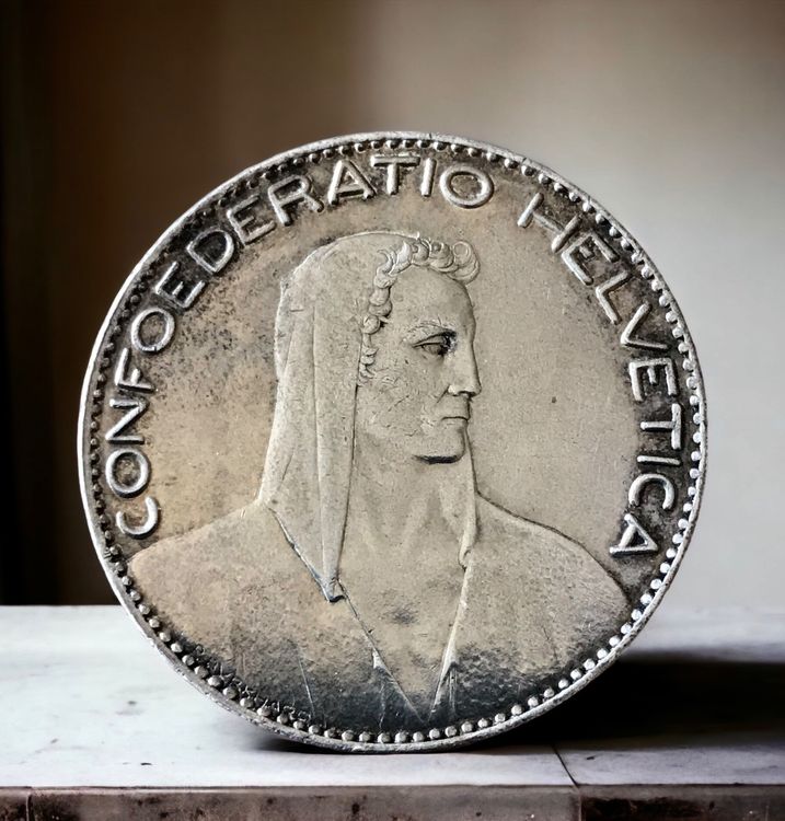 Schweiz 5 Franken Silber Jahrgang 1922 (Gebraucht) in Winterthur für CHF 89 – mit Lieferung auf ...