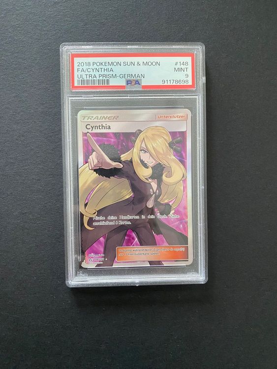 Cynthia Trainer - SM Ultra Prisma - PSA 9 - DE - Pokemon (Gebraucht) in ...
