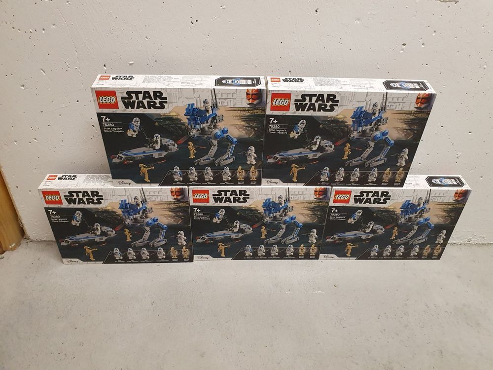 Lego 75280 Star Wars Clone Troopers der 501. Legion, 5 Stk. (Neu und ...