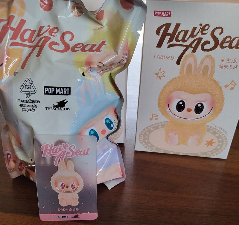 Pop Mart "Have a Seat" Labubu Blind Box Figur DADA (Neu und ...