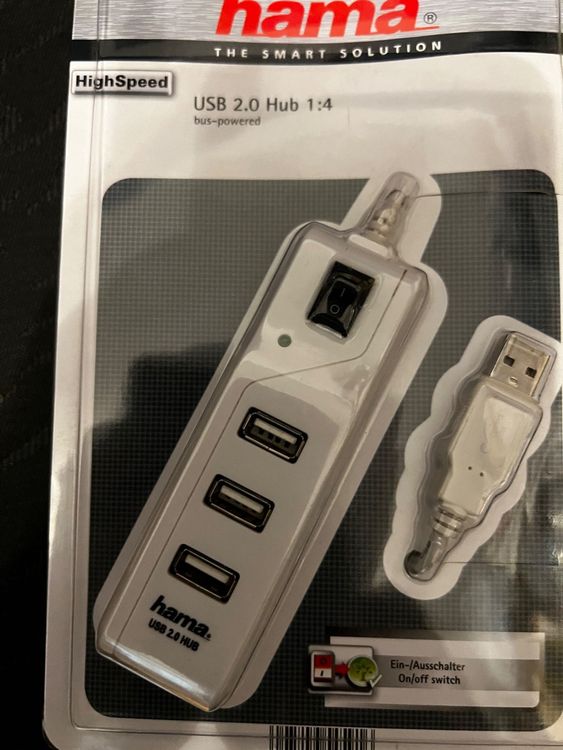 Hama 4 Port USB 2.0 Hub mit Originalverpackung | Kaufen auf Ricardo