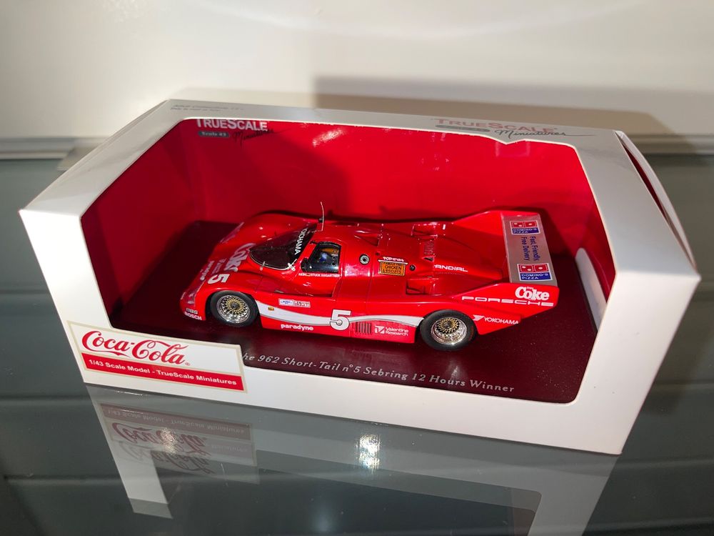 Porsche 962 Coca Cola True Scale 1:43 Top Zustand TSM (Neu (gemäss ...