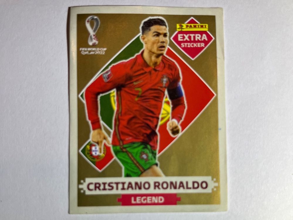 Extra Sticker Cristiano Ronaldo Legend Gold (Neu (gemäss Beschreibung ...
