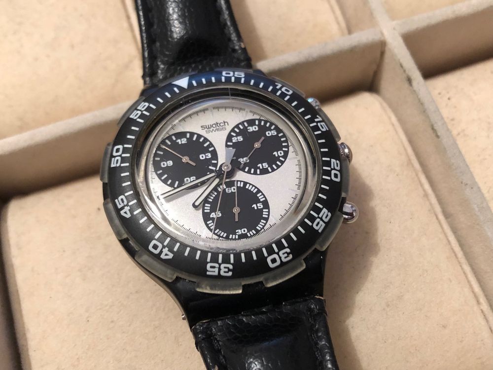 Montre Swatch chronographe 43mm fonctionne | Kaufen auf Ricardo