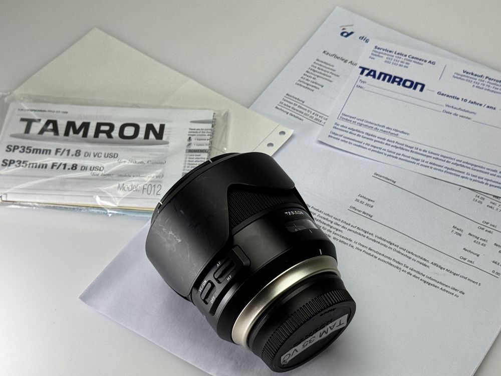 Tamron zu Nikon SP 35mm f/1.8 Di VC USD mit Garantie (Gebraucht) in ...