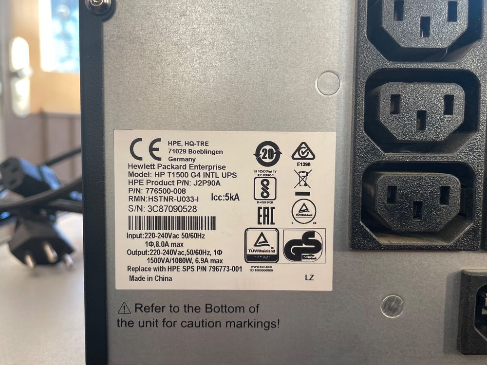 HP T1500 G4 INTL UPS (Gebraucht) in Otelfingen für CHF 46 – nur ...