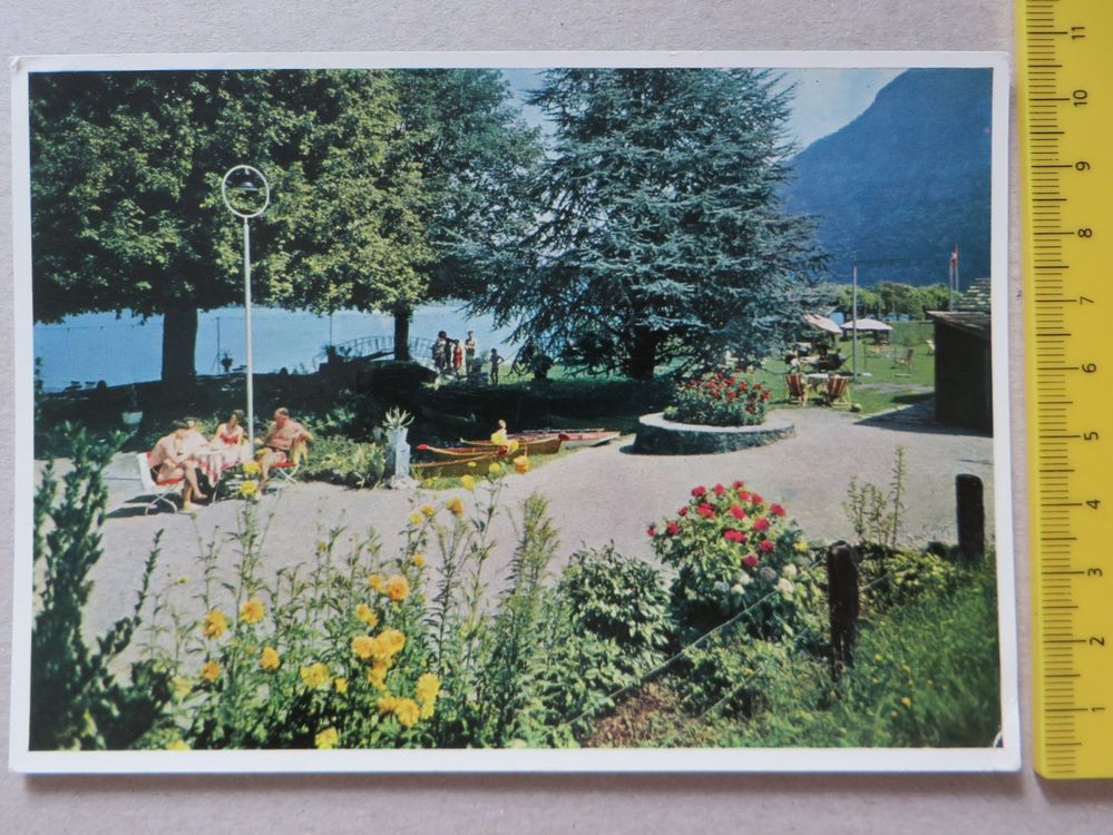 AK,CPA, STRANDBAD-HOTEL DU LAC DÄRLIGEN AM THUNERSEE 1961 | Kaufen auf ...